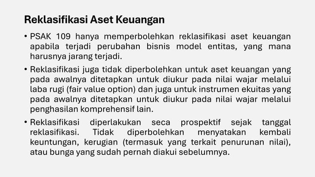 PPT - PSAK 109 TENTANG INSTRUMEN KEUANGAN | PDF