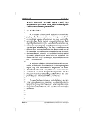 Psak 2 (rev. 2009) laporan arus kas | PDF