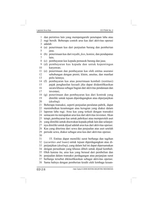 Psak 2 (rev. 2009) laporan arus kas | PDF