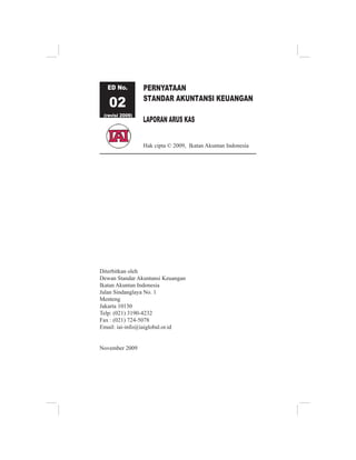 Psak 2 (rev. 2009) laporan arus kas | PDF