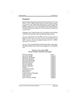Psak 2 (rev. 2009) laporan arus kas | PDF