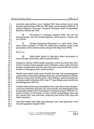 Psak39 akuntansikerjasamaoperasi | PDF