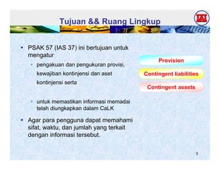 Psak57provisiliabilitaskontijensidanasetkontijensi | PDF