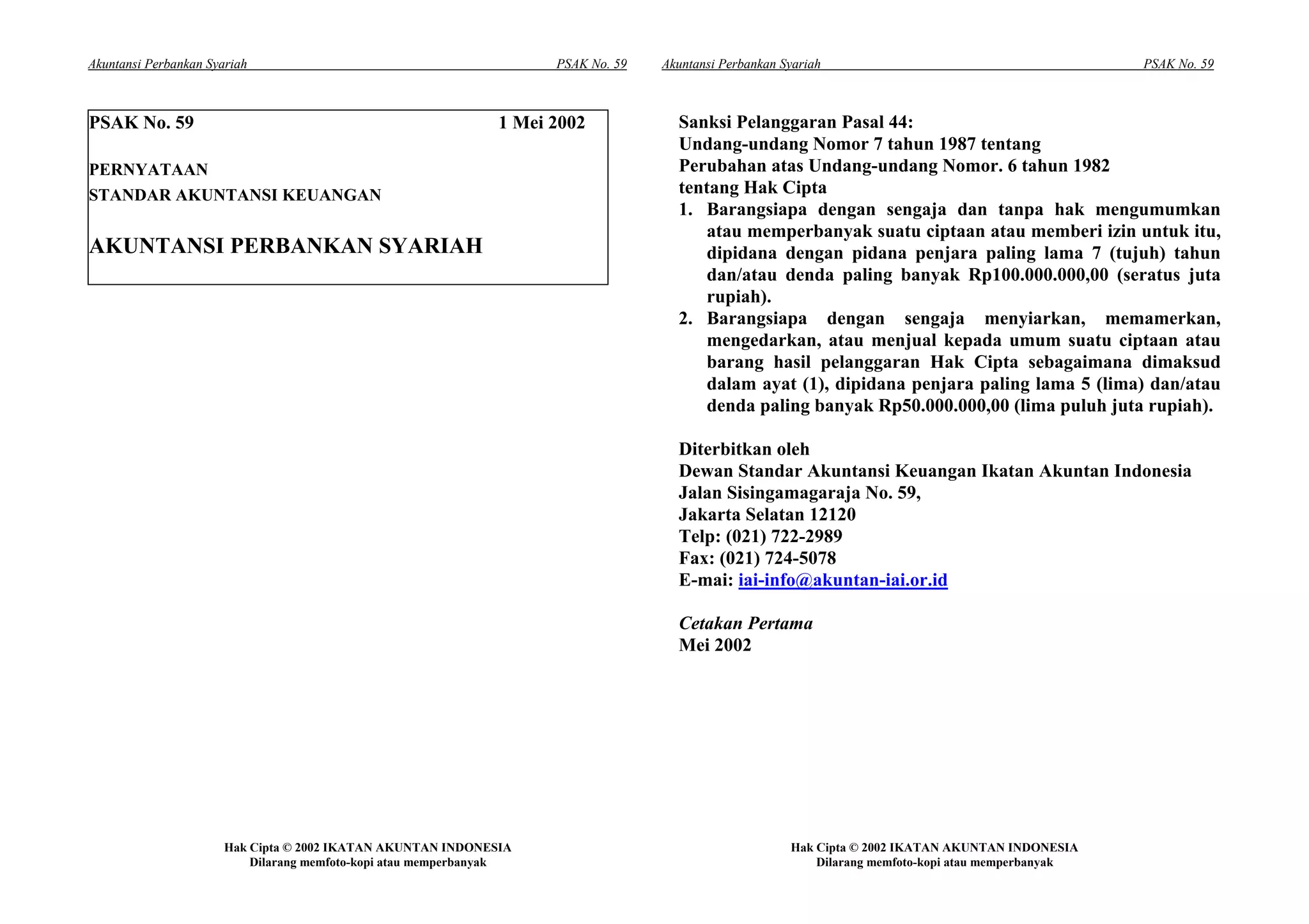 Psak 59 akuntansi perbankan syariah | PDF