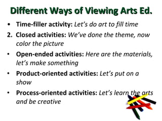 Teaching combined arts | PPT