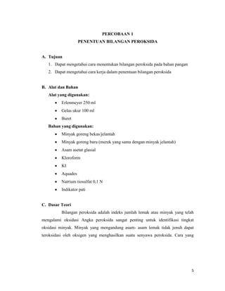 Laboratorium Analisa pangan | DOCX