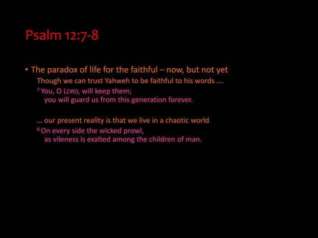 Psalm 12 | PPT