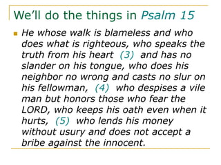 Psalm 15 | PPT