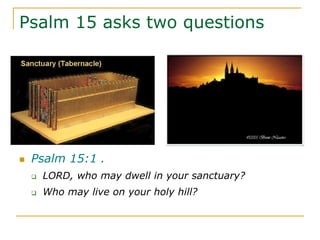 Psalm 15 | PPT