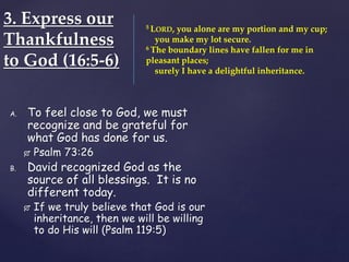 Psalm 16 | PPT | Christianity | Religion & Spirituality