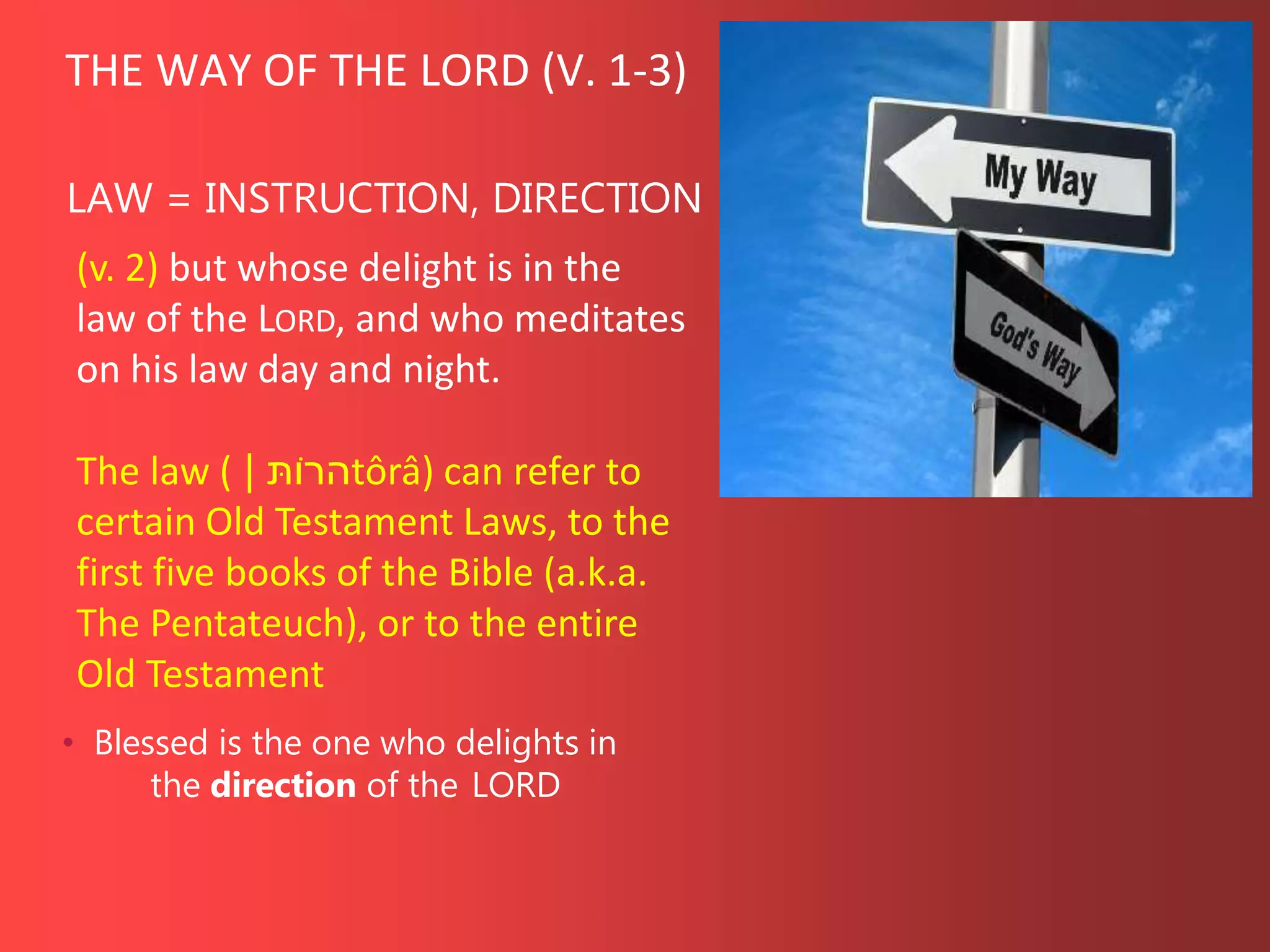 Psalm 1 devotion | PPTX