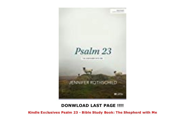 Psalm 23 bible study book the shepherd with me - sekamai