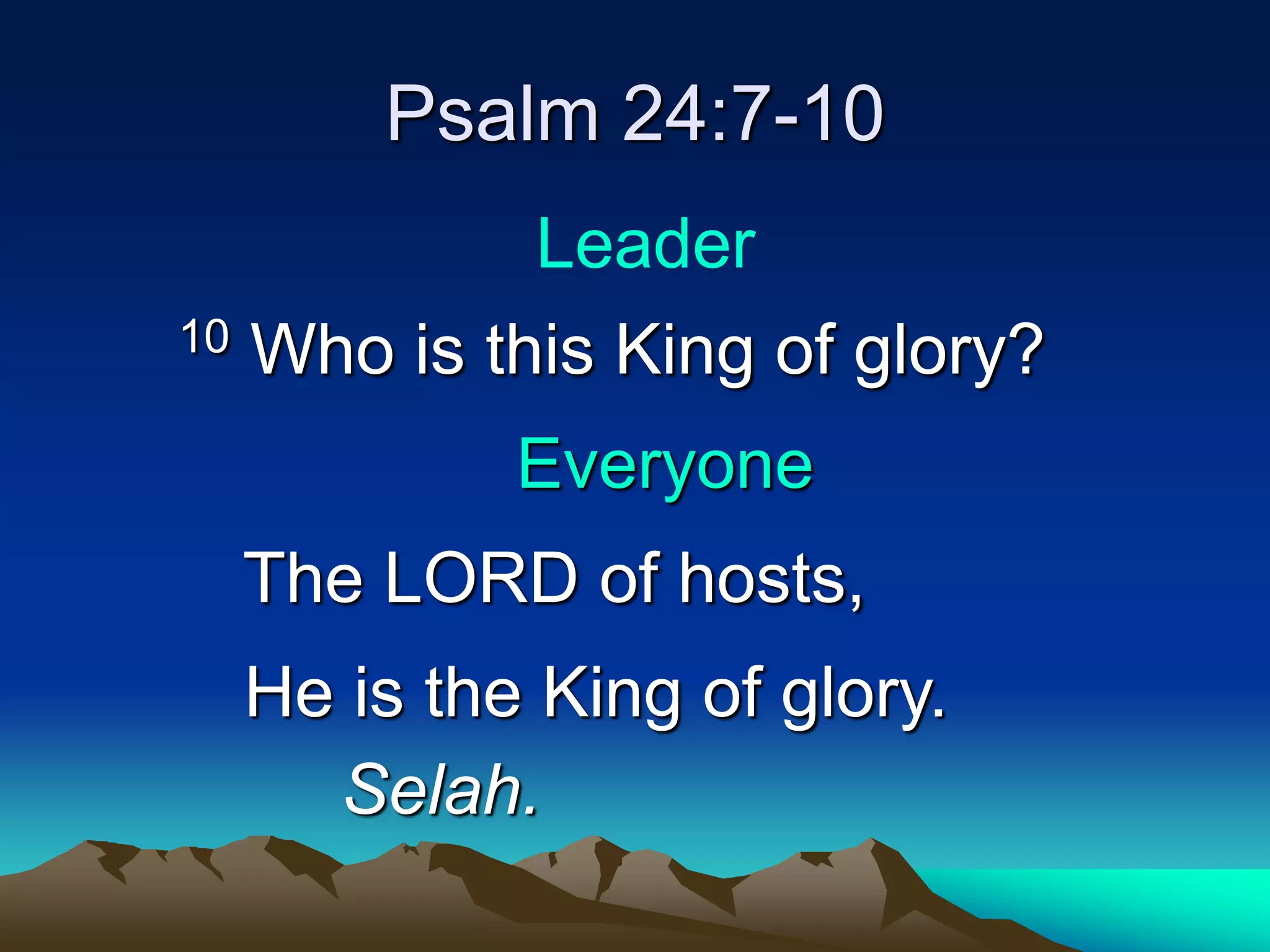 Psalm 24 | PPT