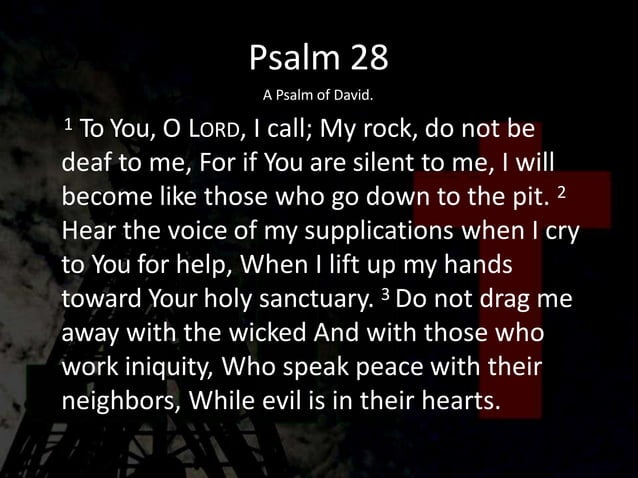 Psalm 28 | PPTX