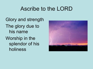 Psalm 29 | PPT