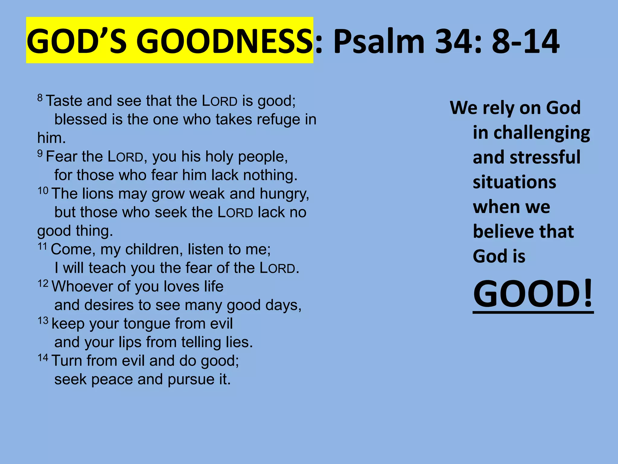 Psalm 34 | PPT