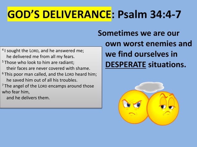 Psalm 34 | PPT | Christianity | Religion & Spirituality