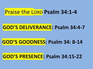 Psalm 34 | PPT