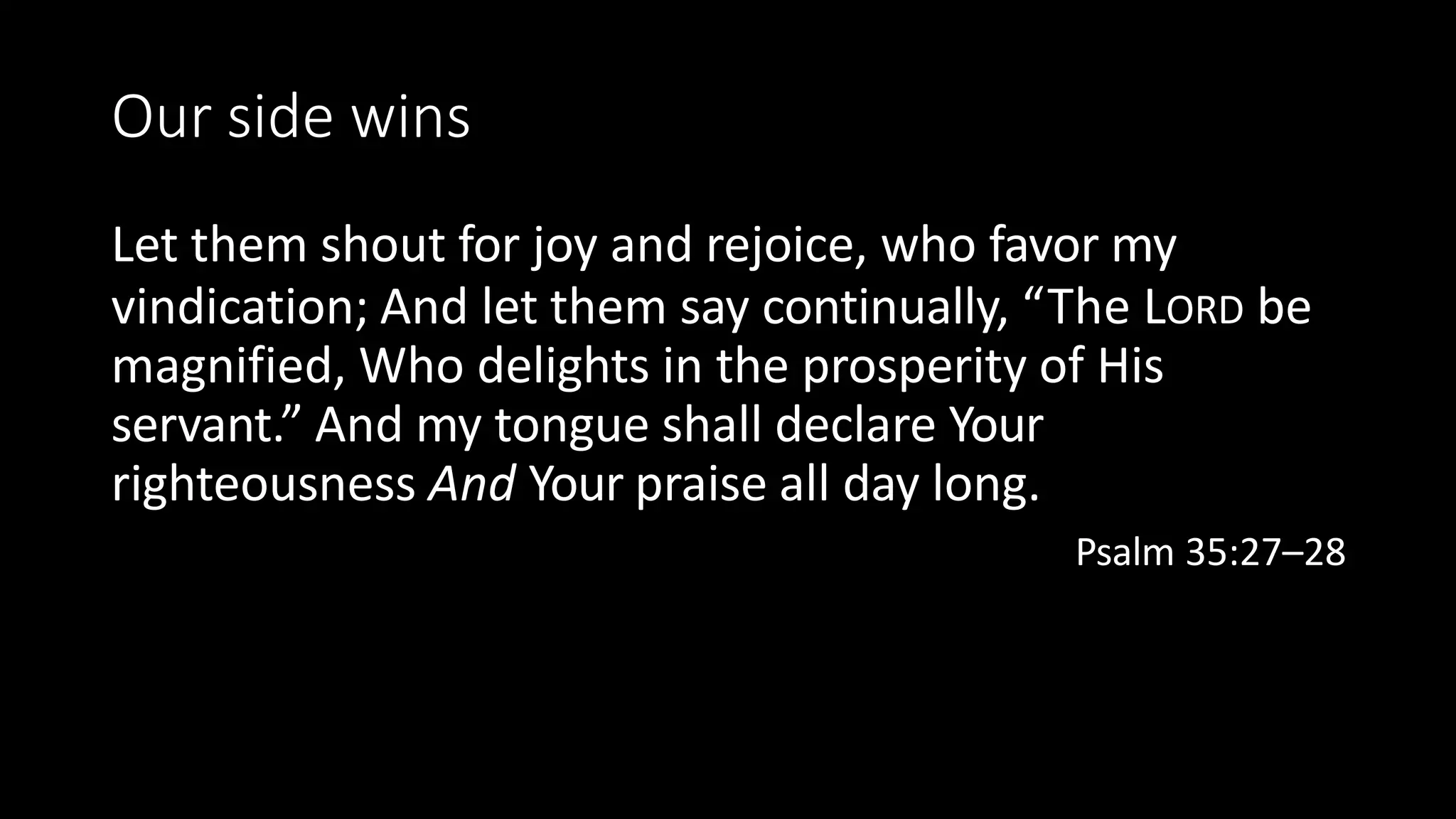 Psalm 35 | PPTX