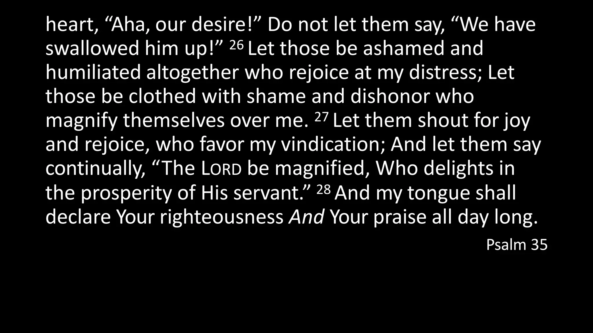 Psalm 35 | PPTX