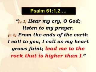 Psalm 61:1 2