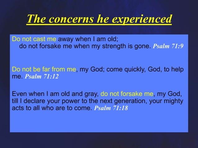 Psalm 71 | PPTX