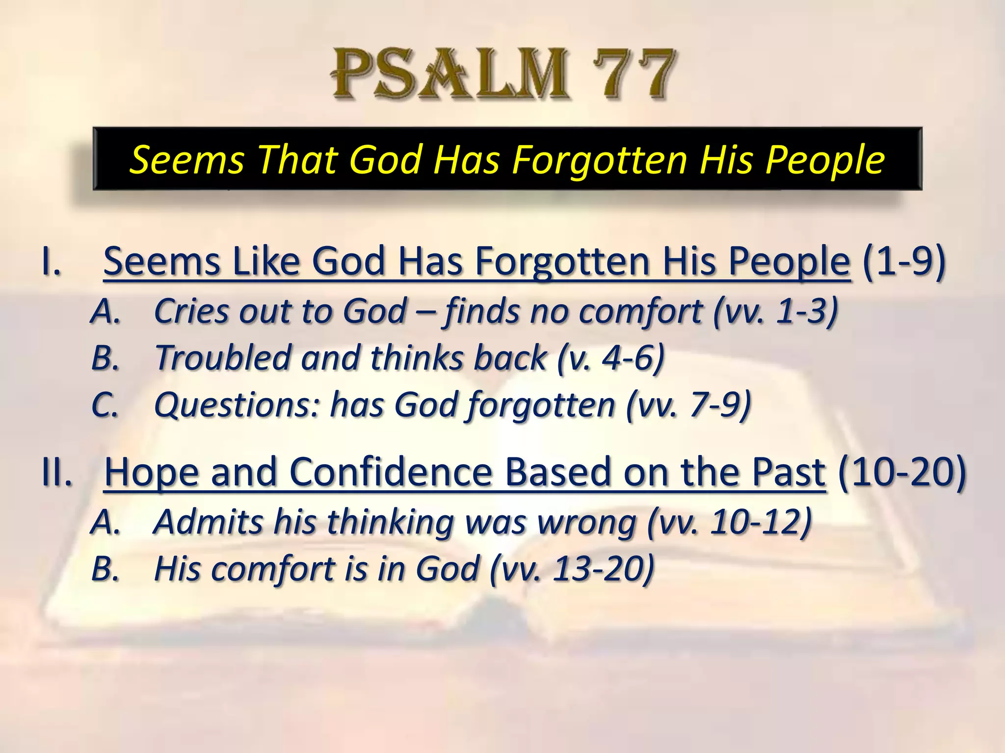 Psalm 77 | PPT