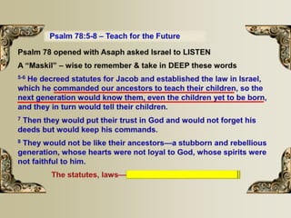 Psalm 78 | PPT
