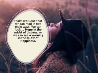 Psalm-89. Warning and Hope .ppt