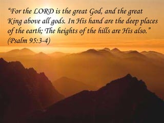 Psalm-95; A Call To Worship | PPT