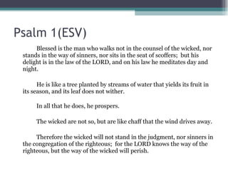 Psalm 1 | PPT