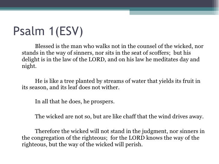 Psalm 1