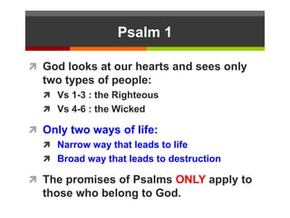 Psalm 1 17th July 2011 | PPTX