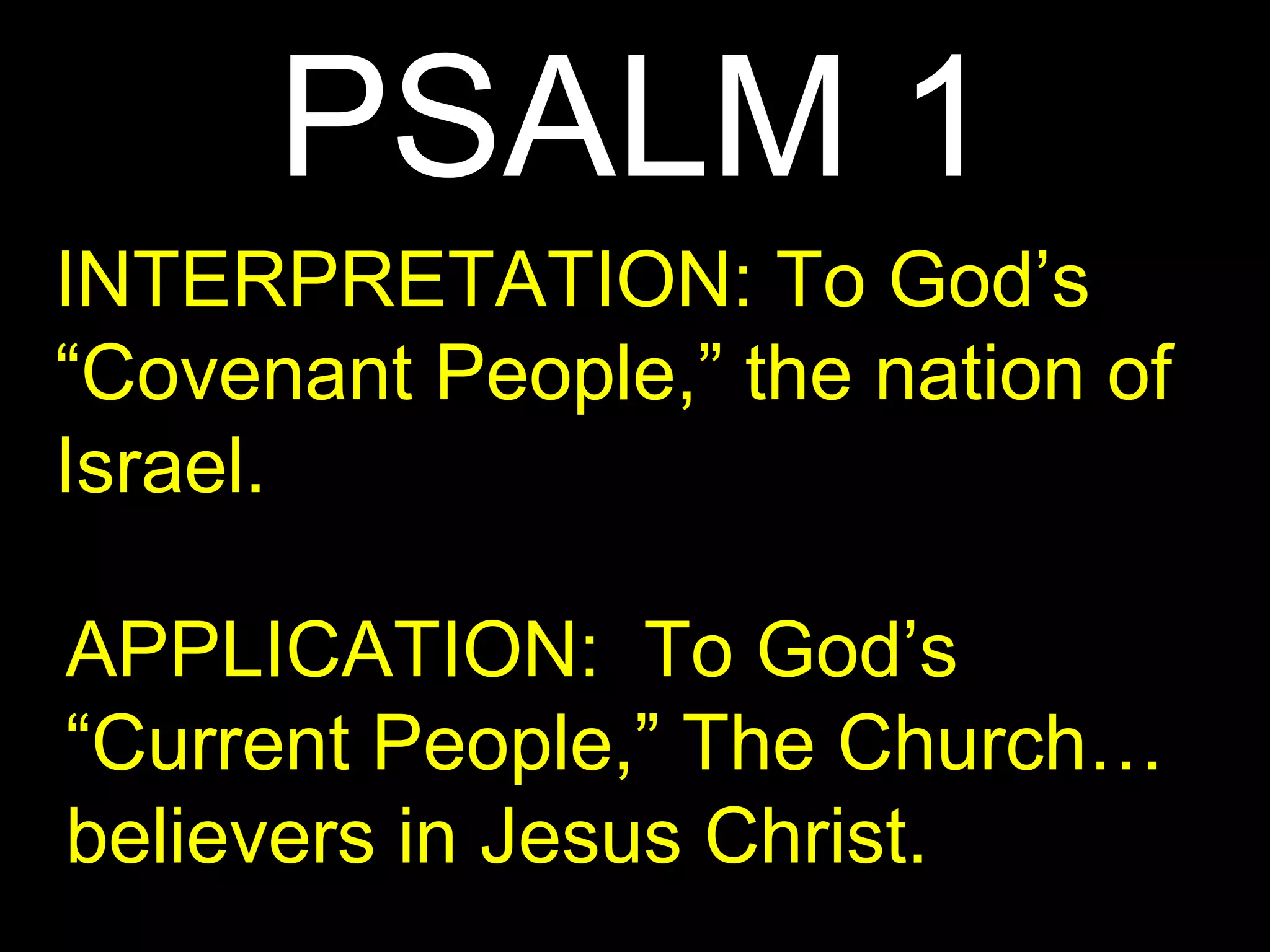 Psalm1 | PPT