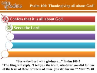 Psalm 100 power point | PPT