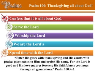 Psalm 100 power point | PPT