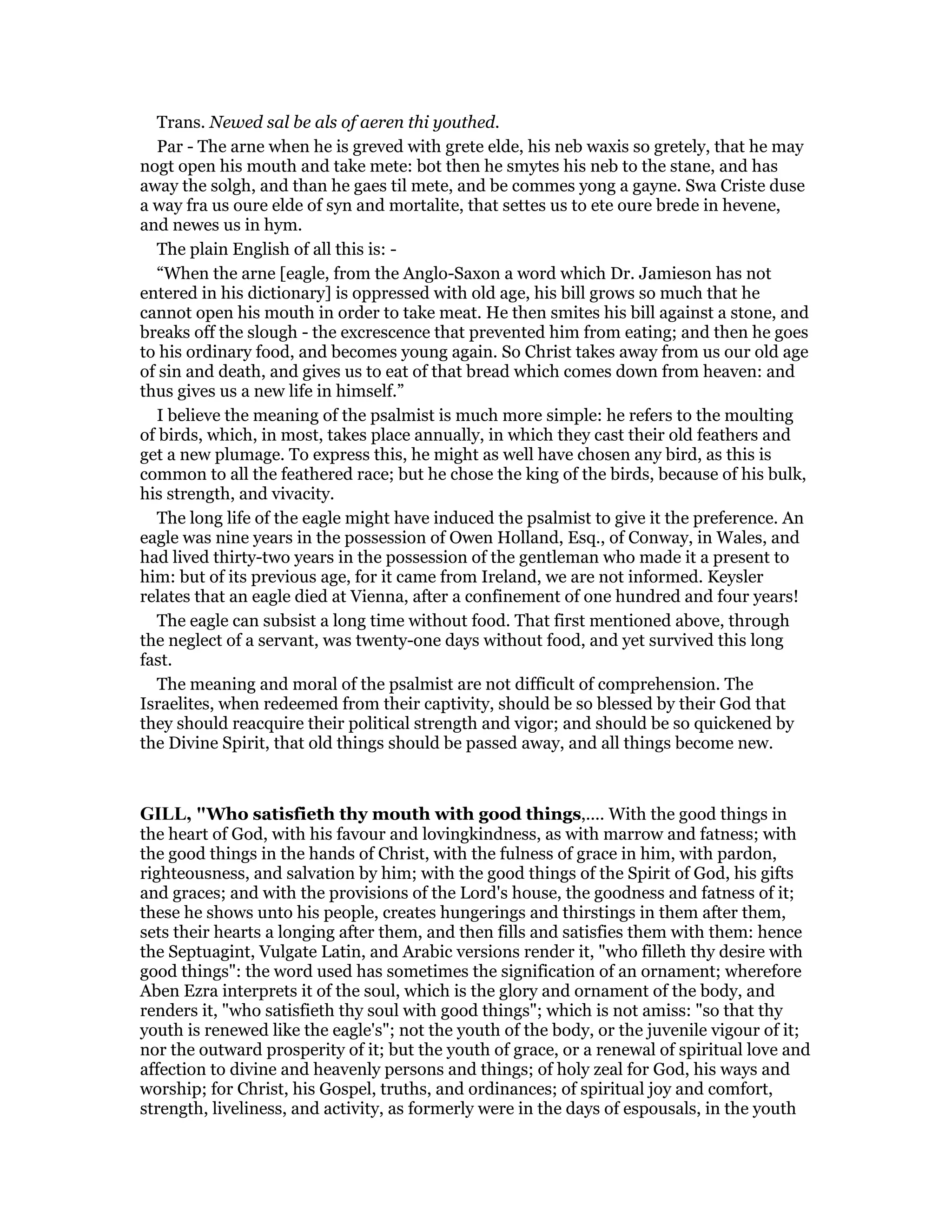 Psalm 103 commentary | PDF