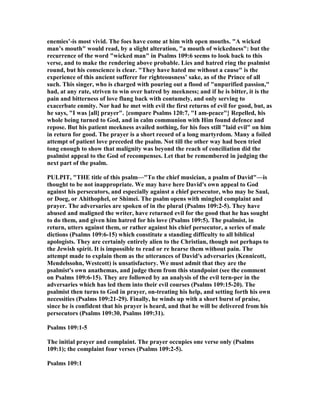 Psalm 109 commentary | PDF