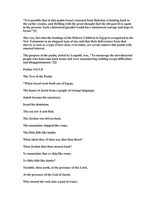 Psalm 114 commentary | PDF