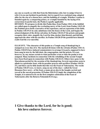 Psalm 118 commentary | PDF