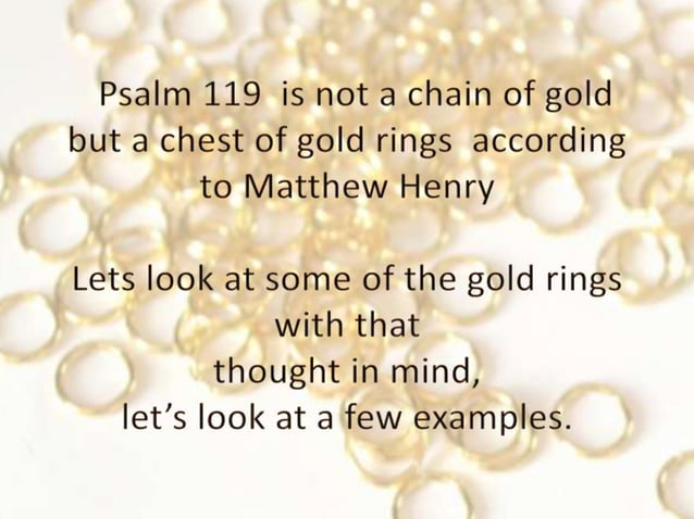Psalm 119 | PPT