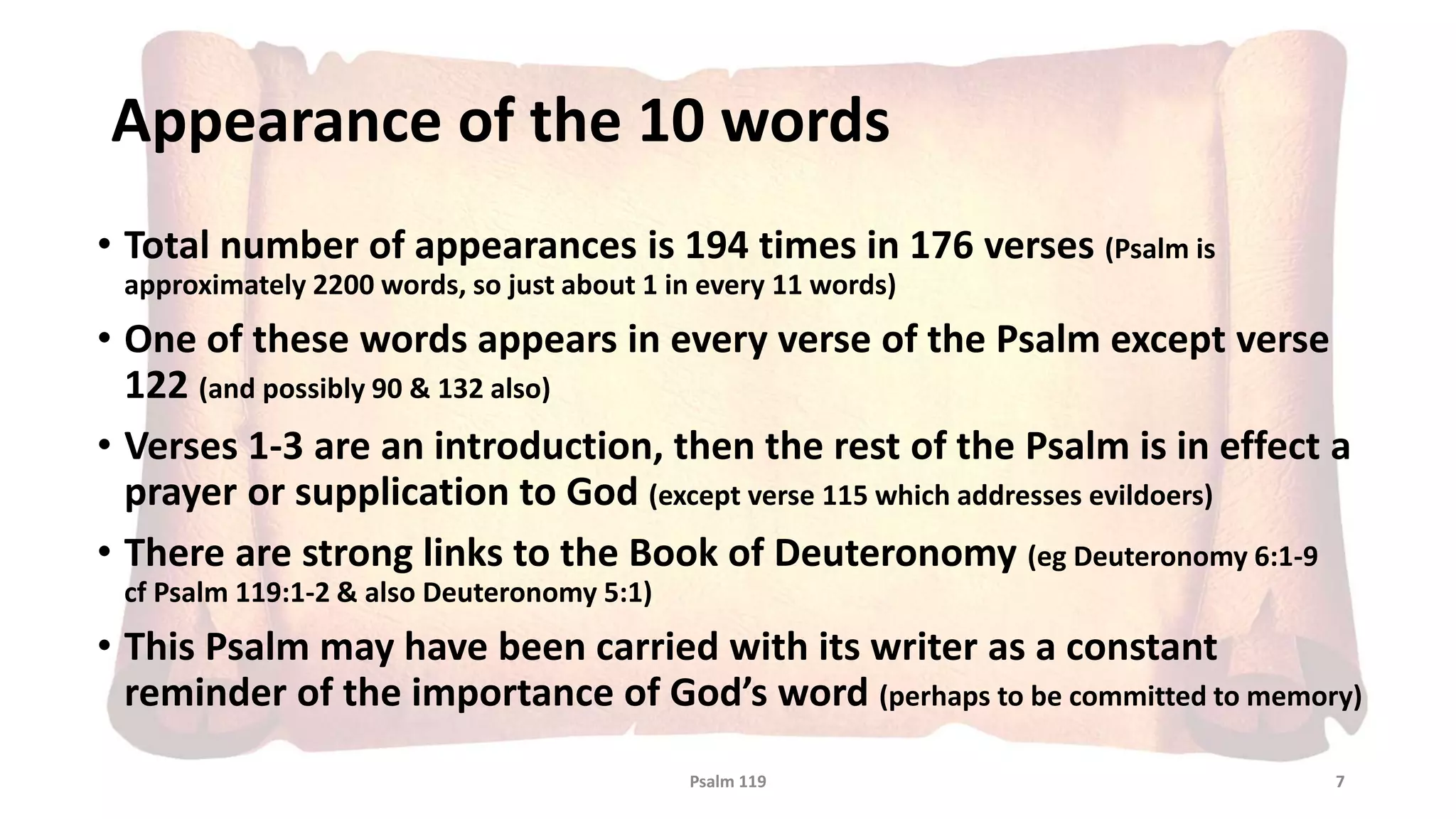 Psalm 119 – (1) | PPTX