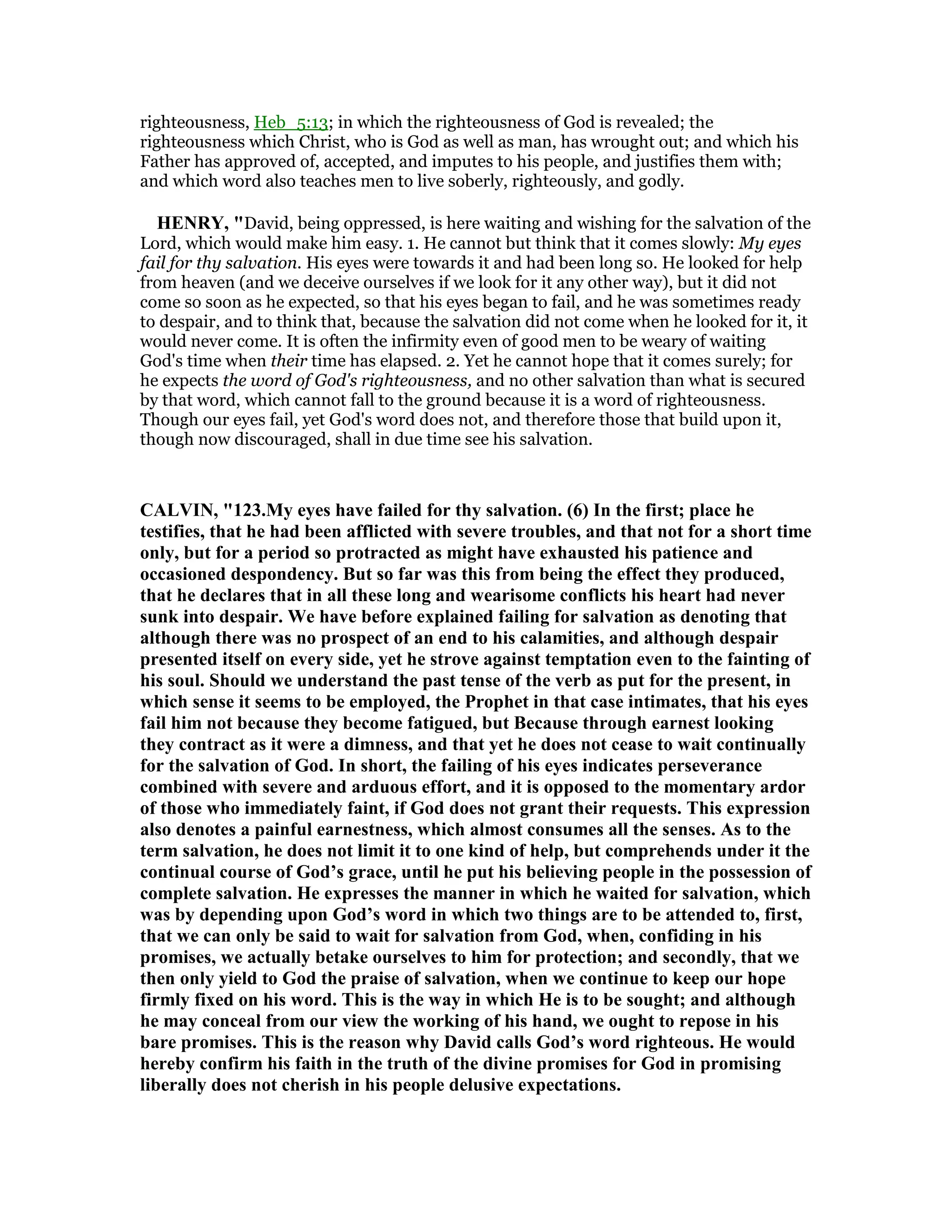 Psalm 119, 121 144 commentary | PDF