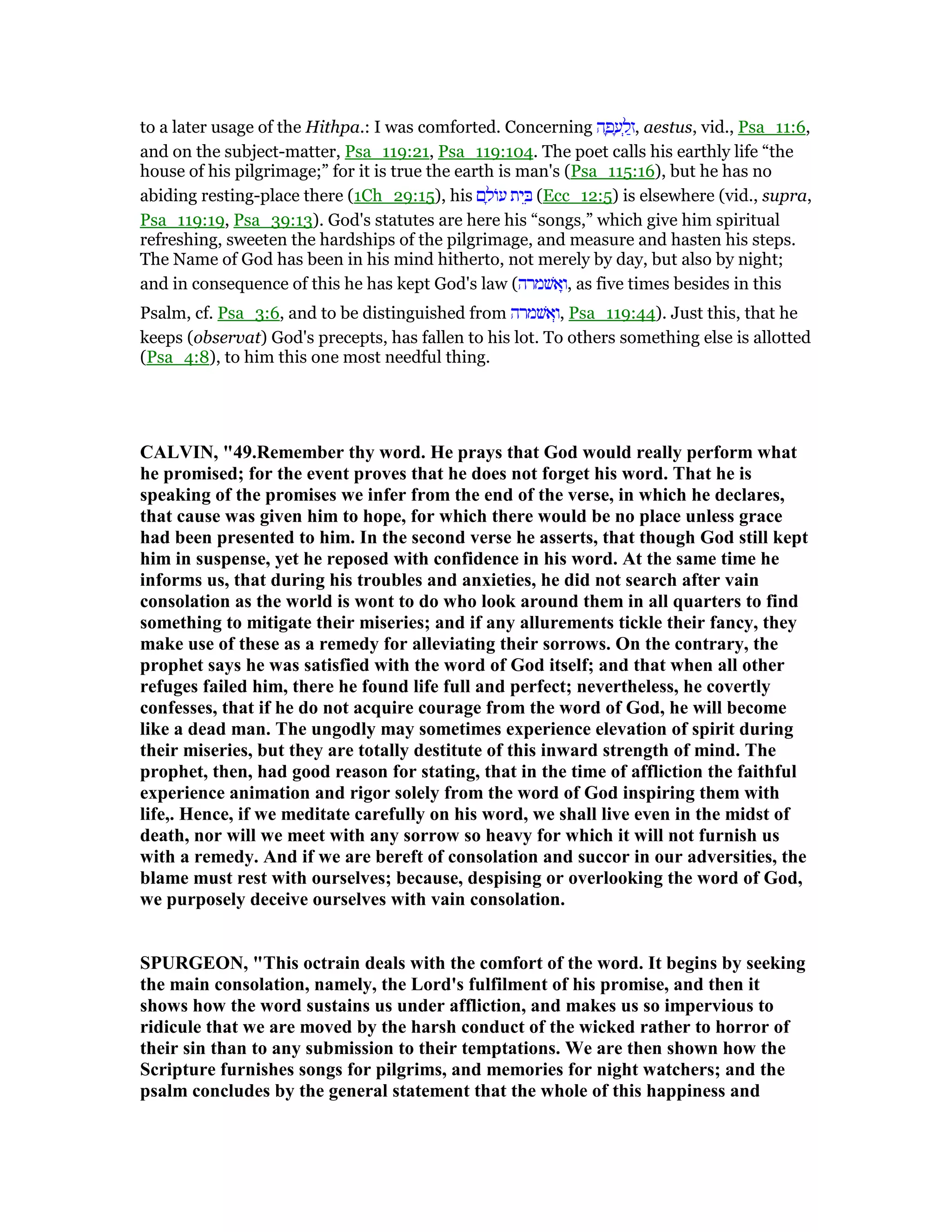 Psalm 119, 49 72 commentary | PDF | Christianity | Religion & Spirituality