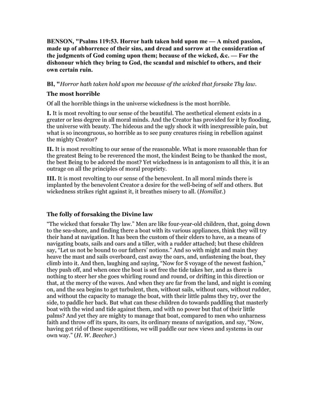 Psalm 119, 49 72 commentary | PDF | Christianity | Religion & Spirituality