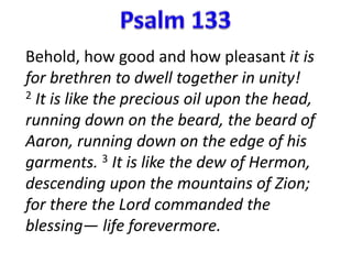 Psalm 133 | PPT