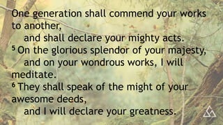 Psalm 145: Standing in Awe of God | PPTX