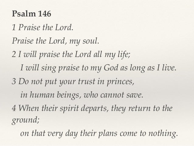 SE6: Psalm 146