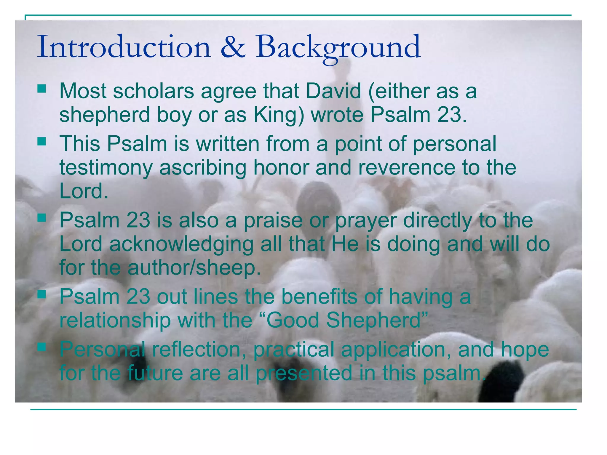Psalm 23 advanced | PPT