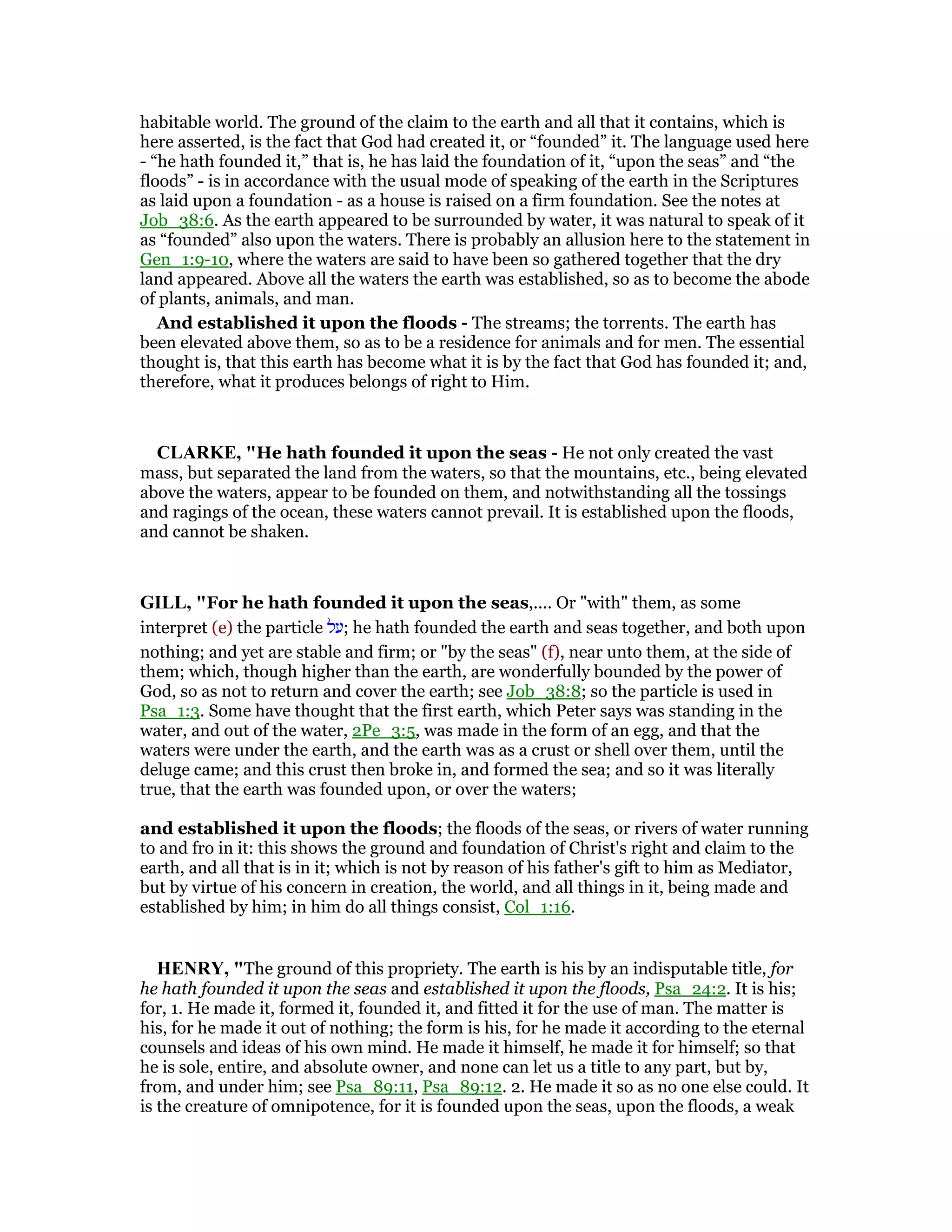 Psalm 24 commentary | PDF